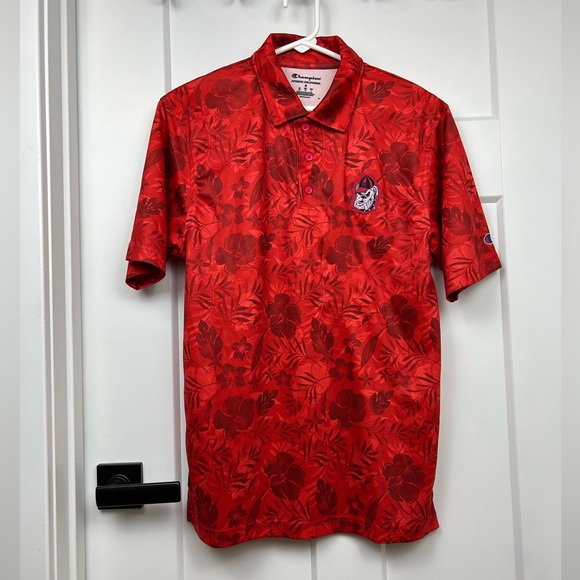 Champion | Shirts | Georgia Bulldogs Champion Hawaiian Floral Polo ...